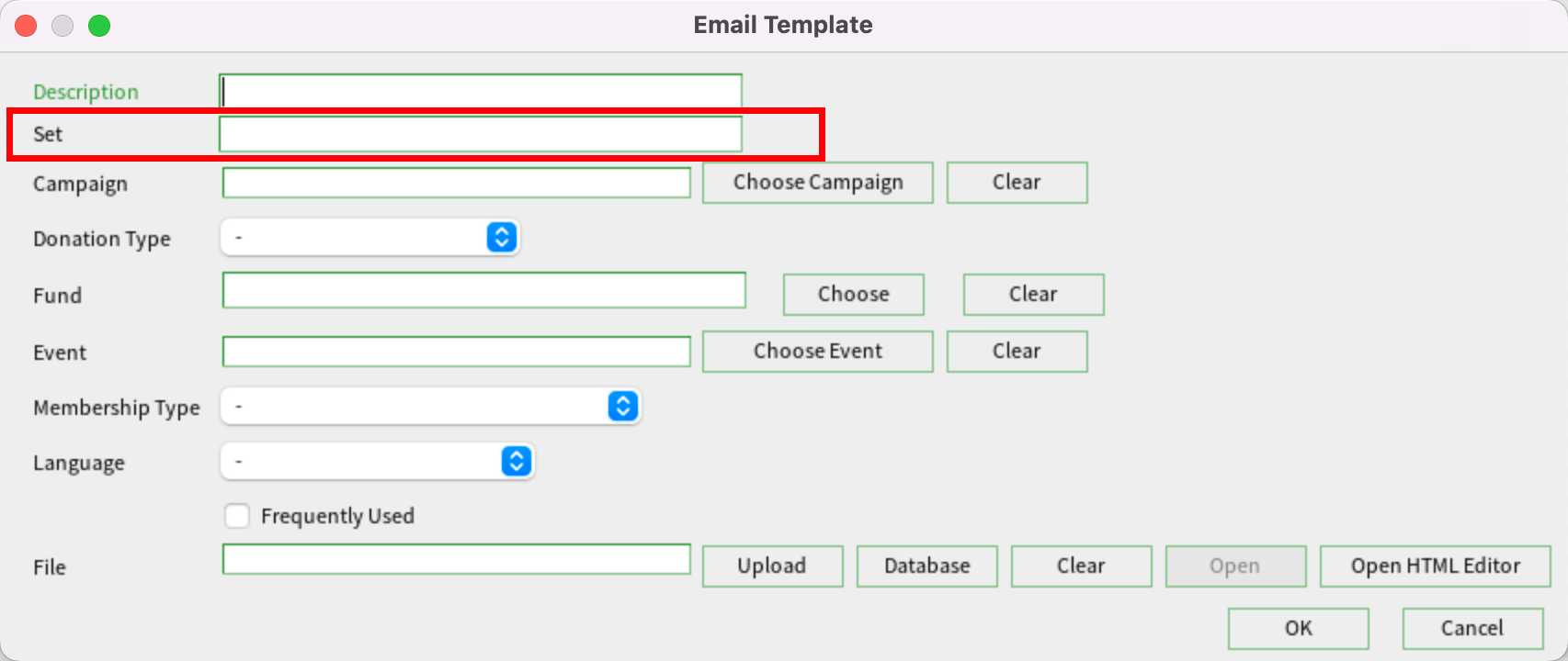 How to Use a Set of Templates
