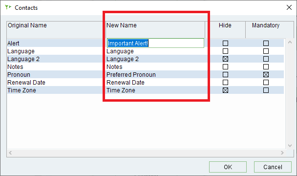 How to set up Field Preferences
